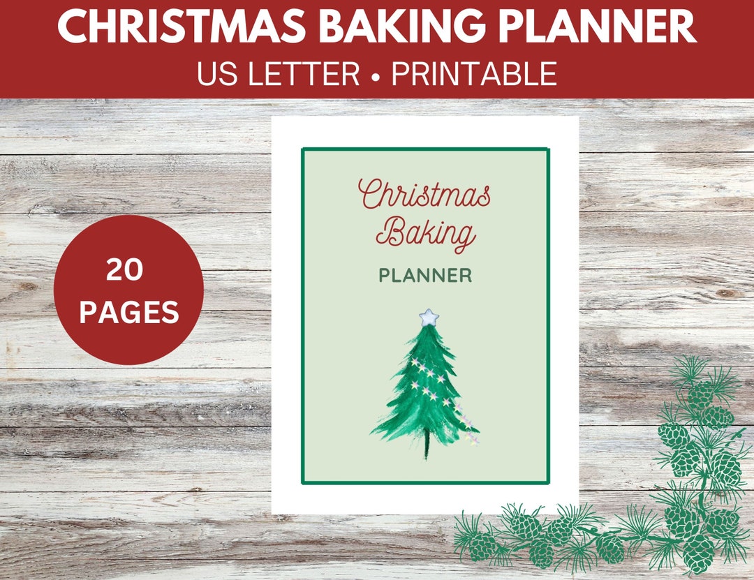 Printable Christmas Baking Planner, Christmas Organizer, Christmas ...
