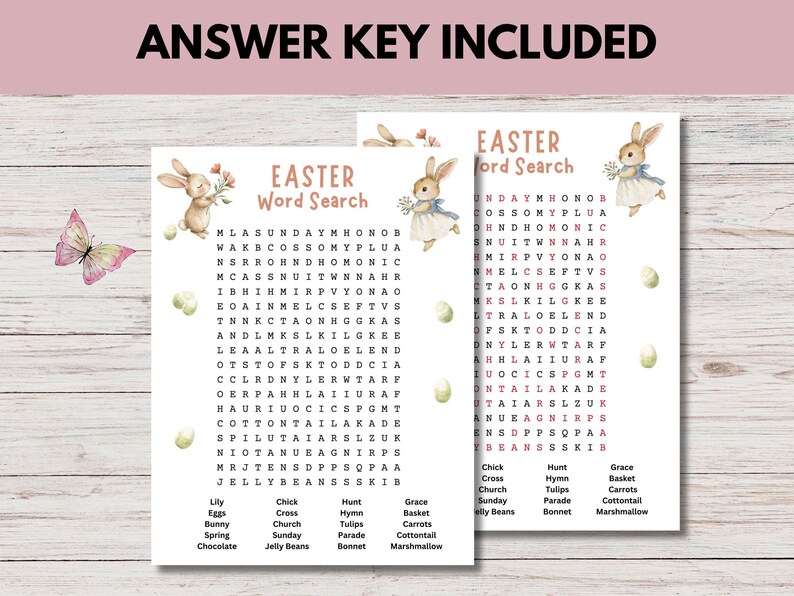 Easter Word Search Printable, Spring Word Find Download, Easter ...