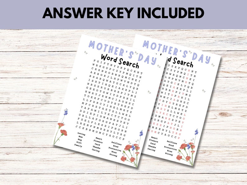 Mother's Day Word Search, Mothering Sunday Puzzle, Mother's Day ...