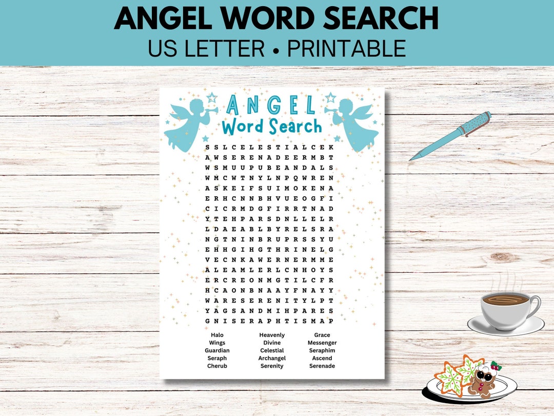 Angel Word Search, Christmas Word Find, Winter Classroom Activity - Etsy UK