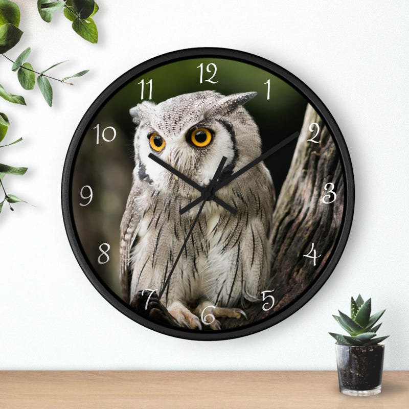 Wooden Owl Clock - Etsy