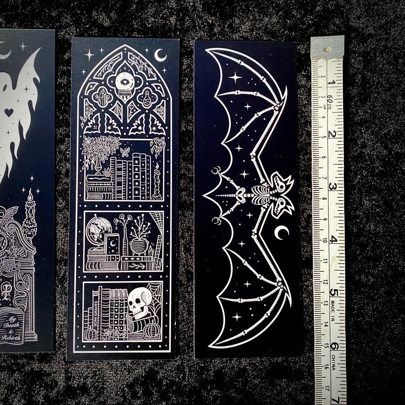 Gothic Bookmarks Pack: Spooky Dark Academia Art, Library Gift - Etsy