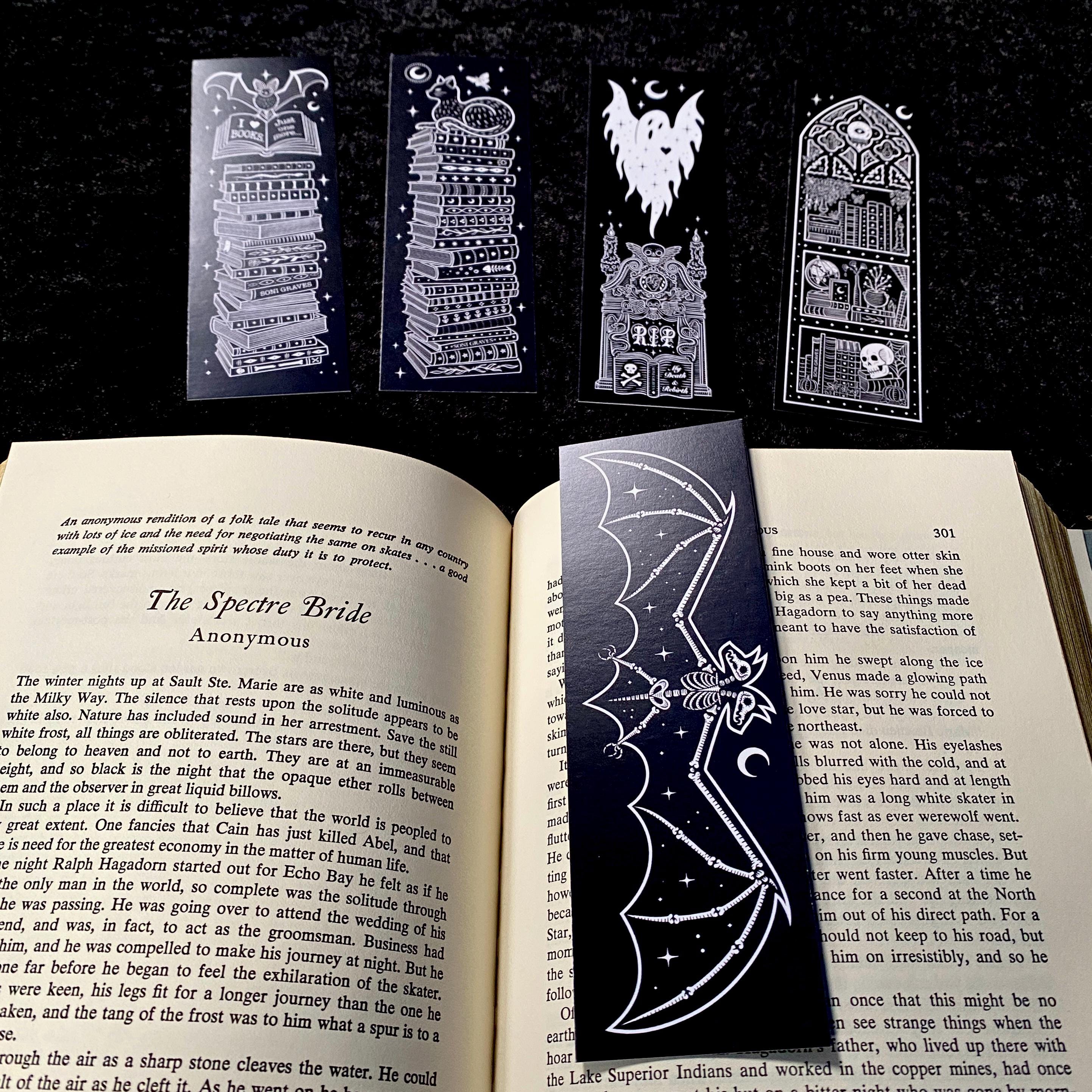 Gothic Bookmarks Pack: Spooky Dark Academia Art, Library Gift - Etsy