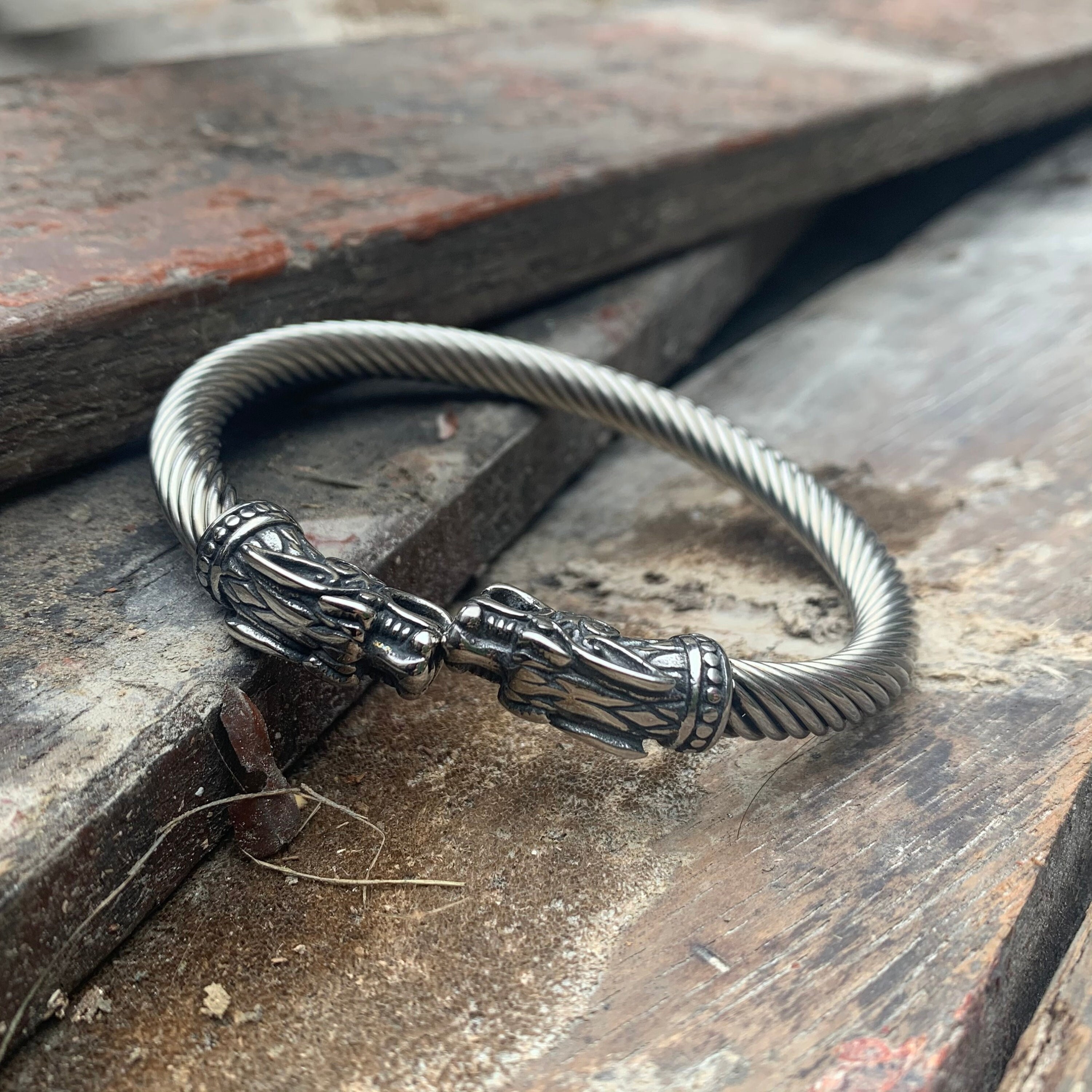 Stainless Steel Viking Armband Style Bijoux De Lou | atelier-yuwa.ciao.jp