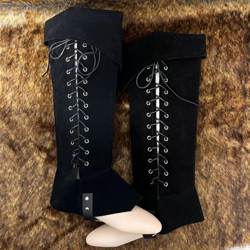 Viking Leg Guards Renaissance Boots Viking Pants Leg Armor - Etsy