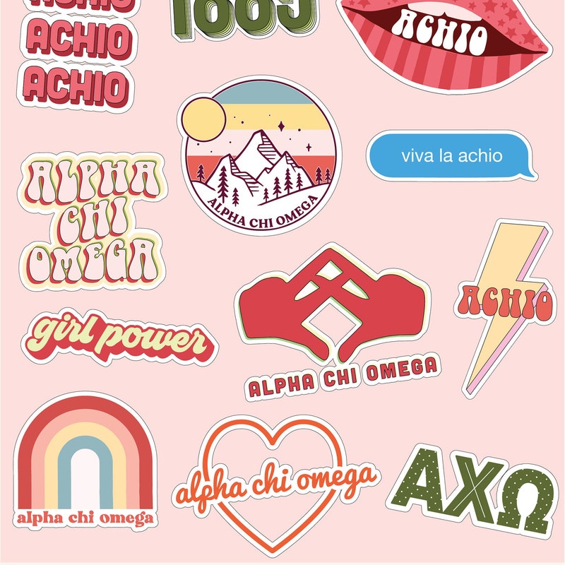 Chi Omega Stickers - Etsy