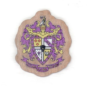 Sigma Alpha Epsilon -- 1.5" Mini Wood Crest - Etsy
