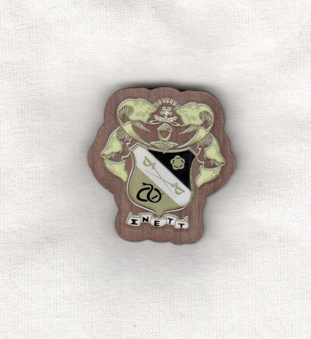 Sigma Nu -- 1.5" Mini Wood Crest - Etsy