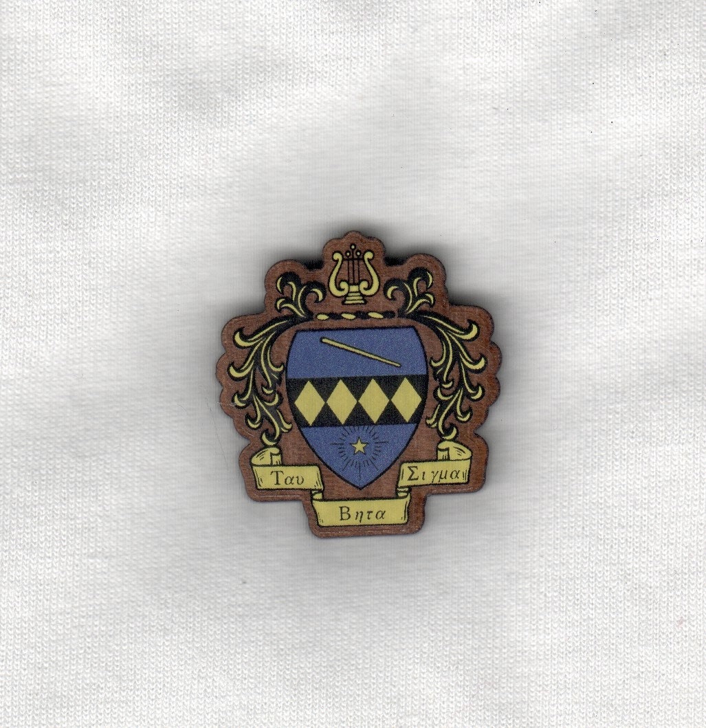 Tau Beta Sigma -- 1.5" Mini Wood Crest - Etsy