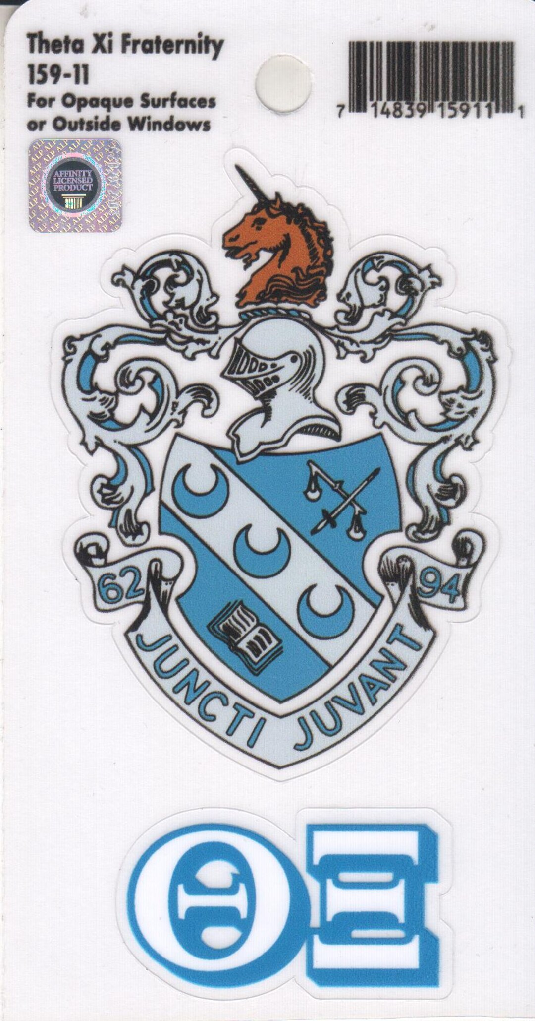 Theta Xi - Crest Sticker - Etsy