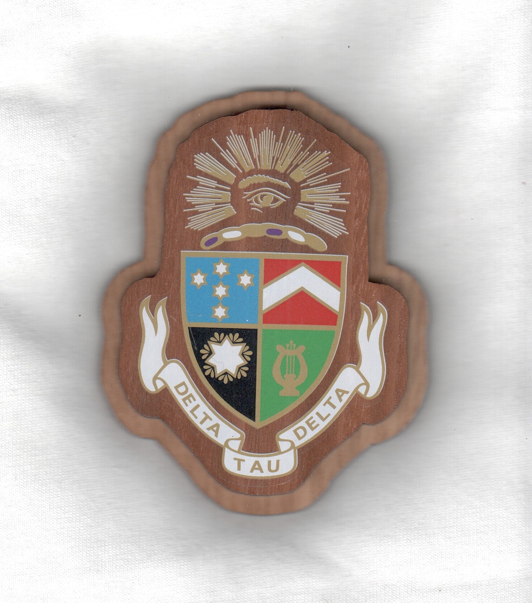 Delta Tau Delta -- 4.0" Double Layer Wooden Crest - Etsy