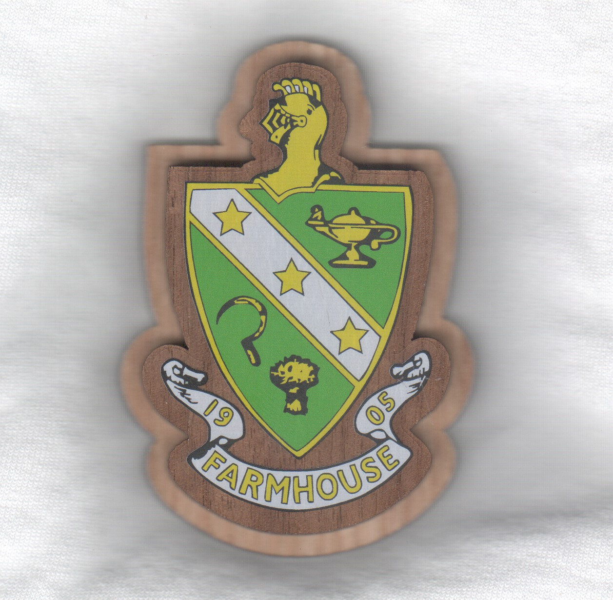 Farmhouse -- 3.5" Double Layer Wooden Crest - Etsy