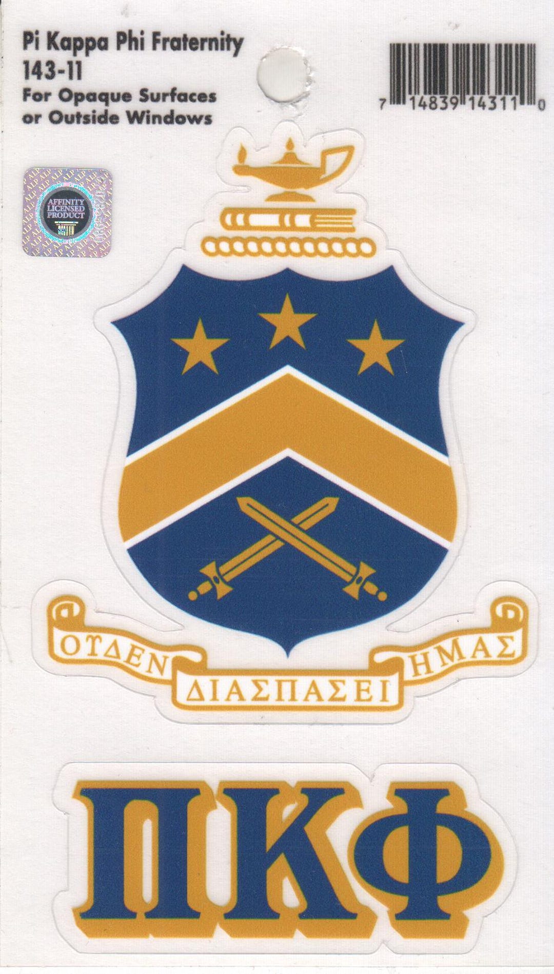 Pi Kappa Phi - Crest Sticker - Etsy