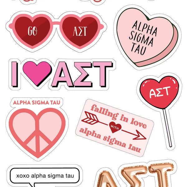Alpha Sigma Tau Stickers - Etsy