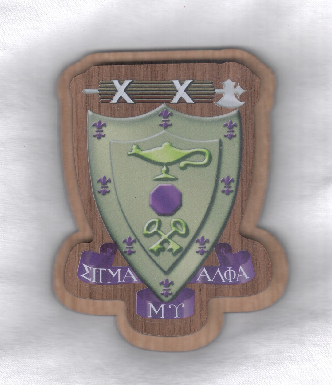 Sigma Alpha Mu (new Style) -- 4" Double Layer Wooden Crest - Etsy