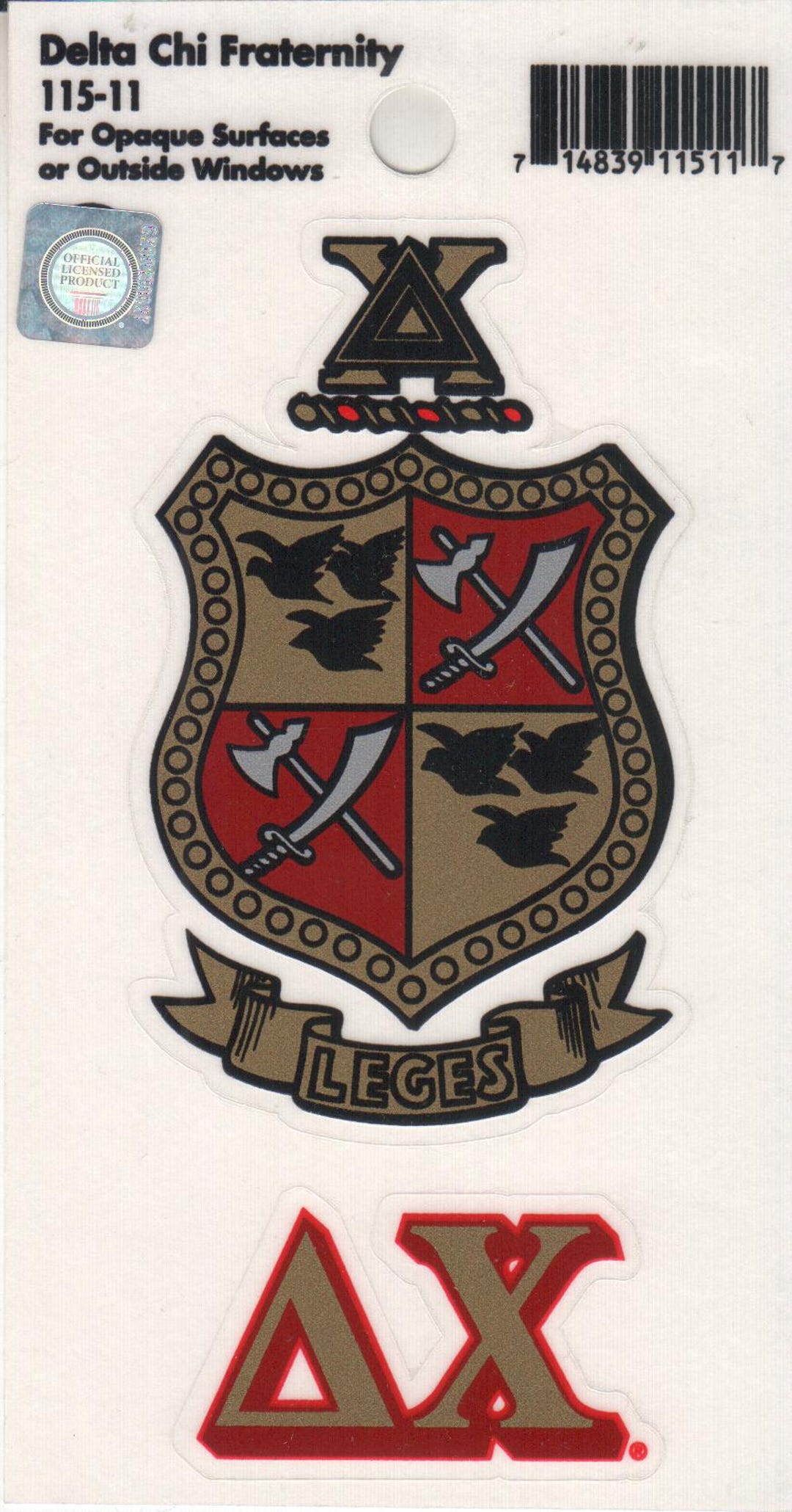 Delta Chi - Crest Sticker - Etsy