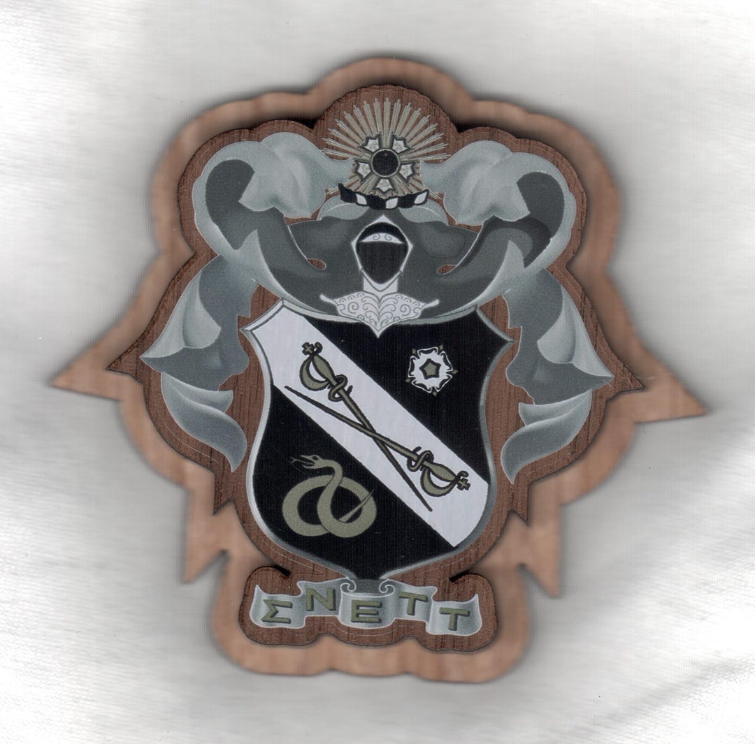 Sigma Nu (new Style) -- 3.5" Double Layer Wooden Crest - Etsy