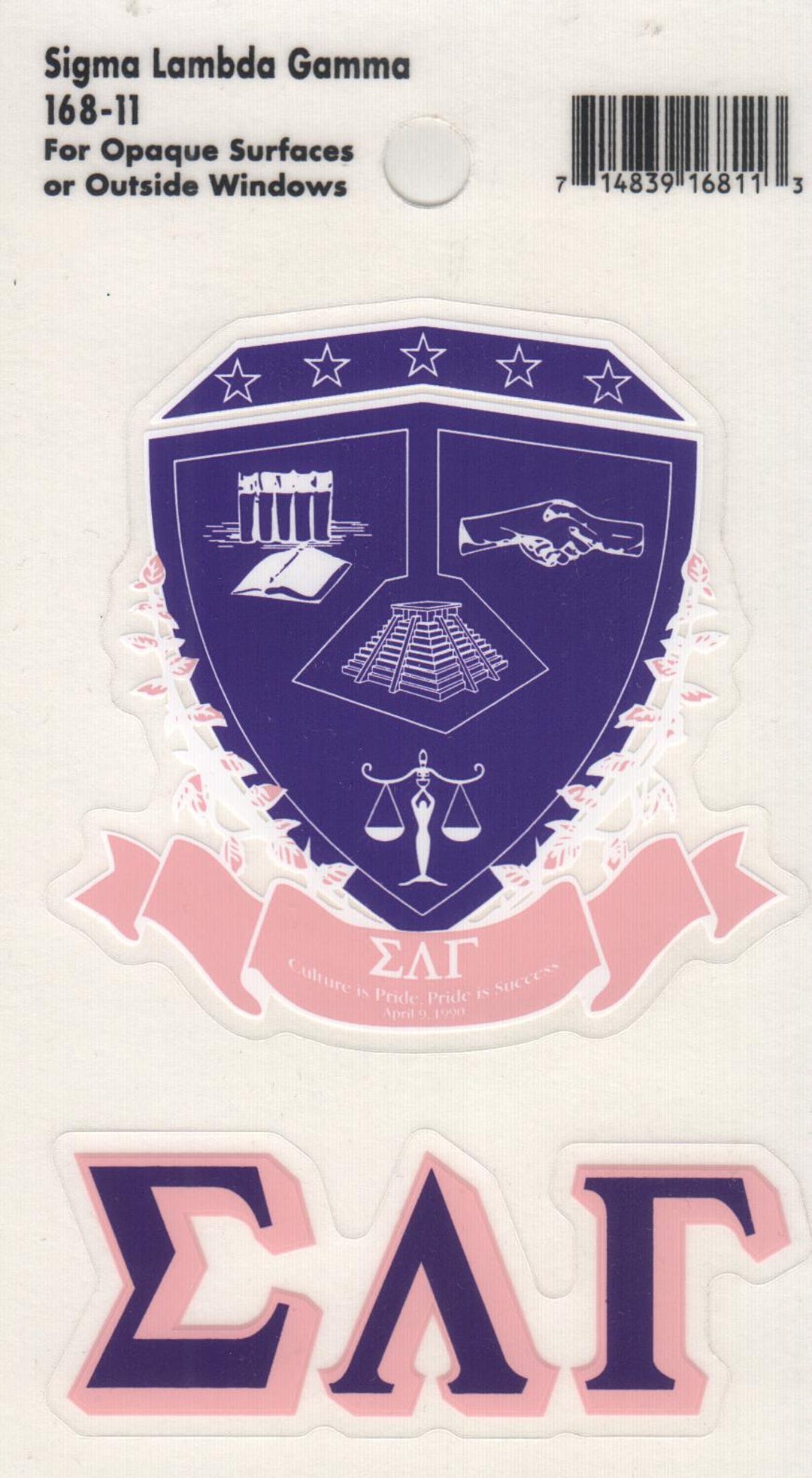 Sigma Lambda Gamma - Crest Sticker - Etsy