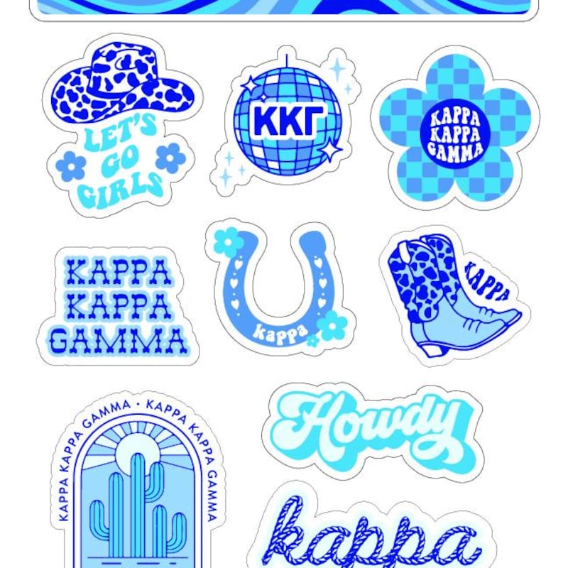 Kappa Kappa Gamma Sticker - Etsy