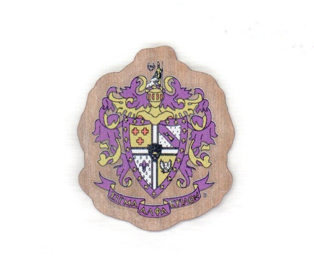 Sigma Alpha Epsilon -- 1.5" Mini Wood Crest - Etsy