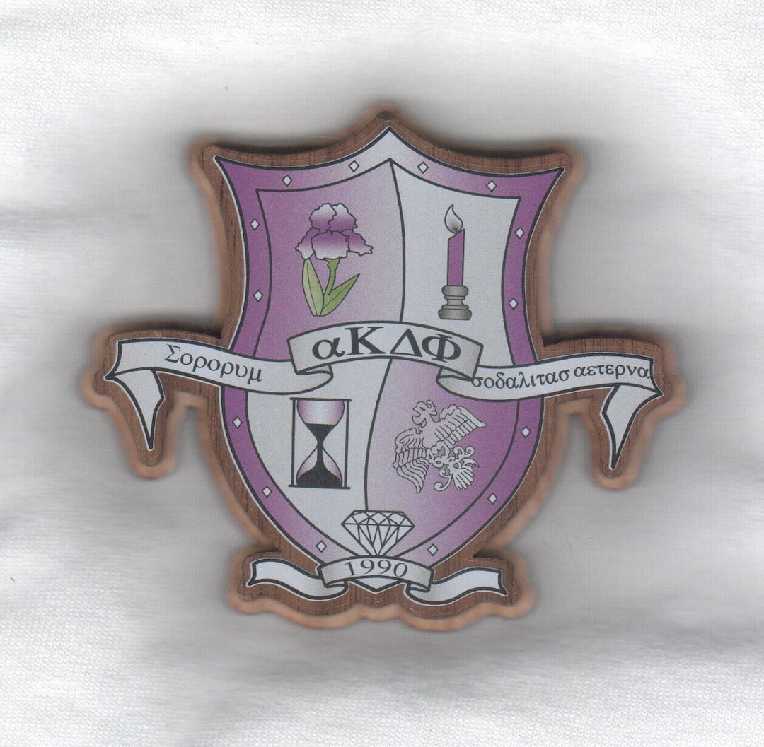 Alpha Kappa Delta Phi -- 3" Double Layer Wooden Crest - Etsy