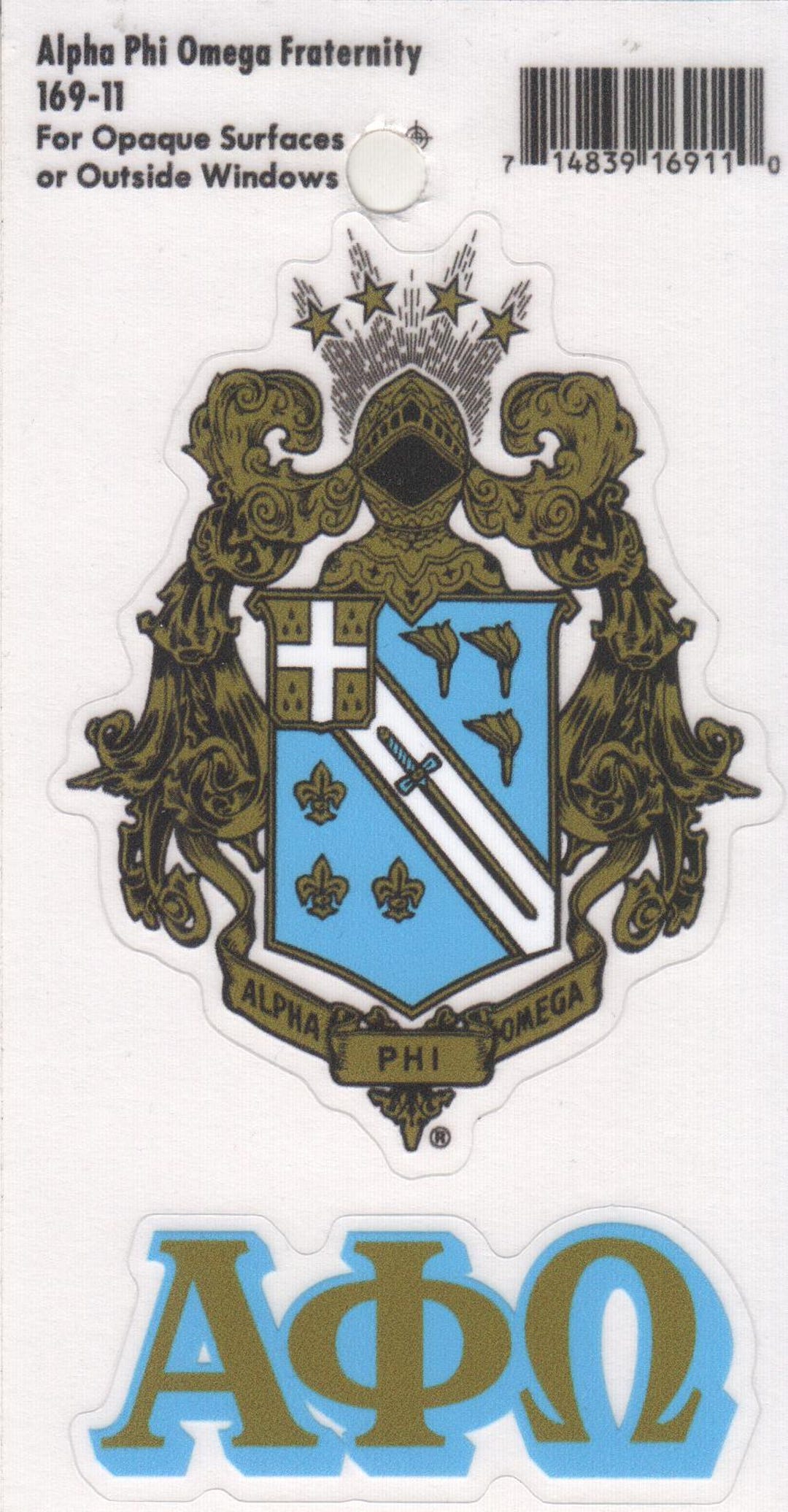 Alpha Phi Omega - Crest Sticker - Etsy