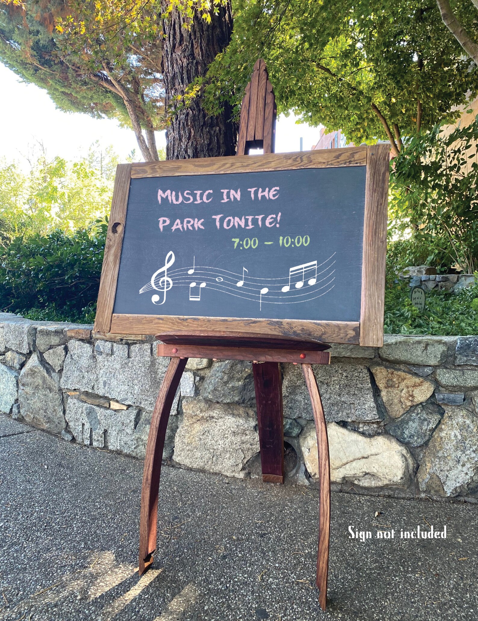 Artisan Crafted Recycled Wine Barrel Easel for Weddings, Business and ...