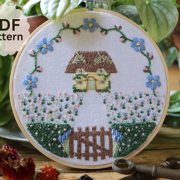 Cottage Embroidery - Etsy