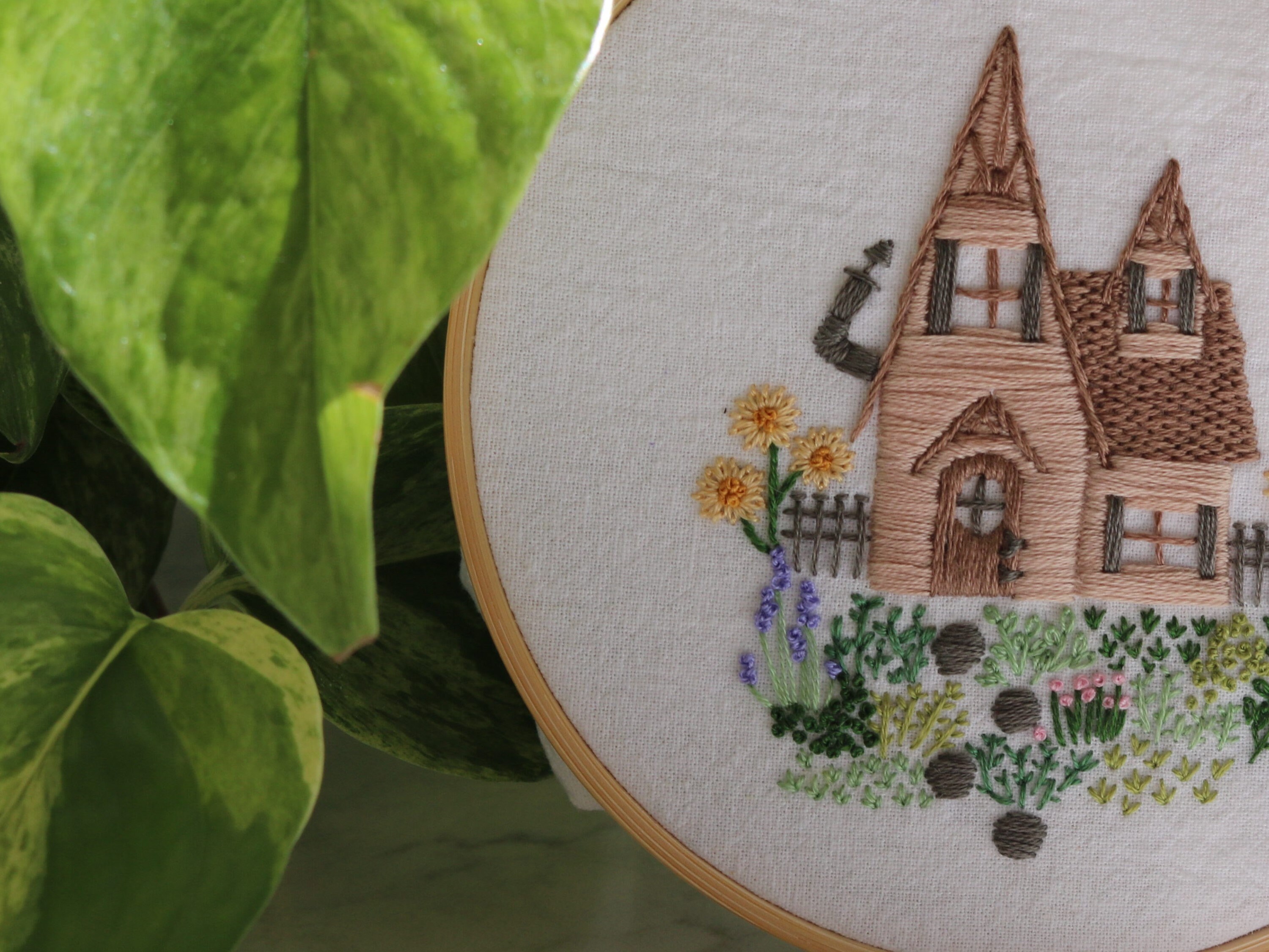 Cottage Garden - Hand Embroidery Pattern PDF - Instant Digital Download ...