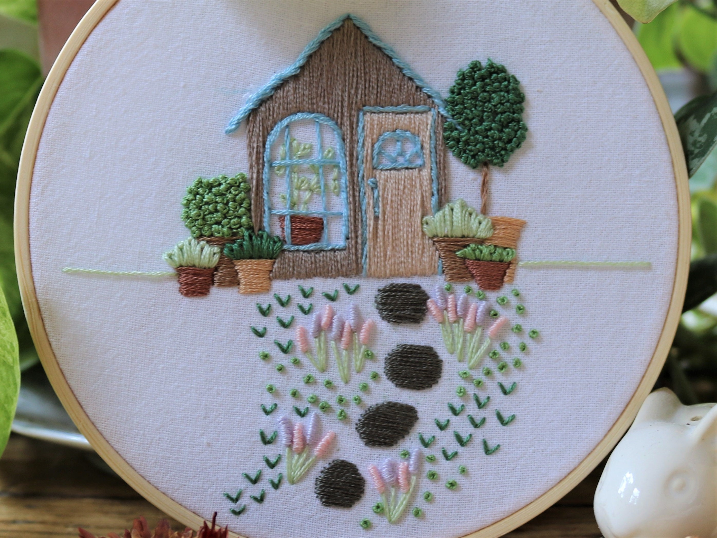 Potting Shed - Hand Embroidery Pattern PDF - Instant Digital Download ...