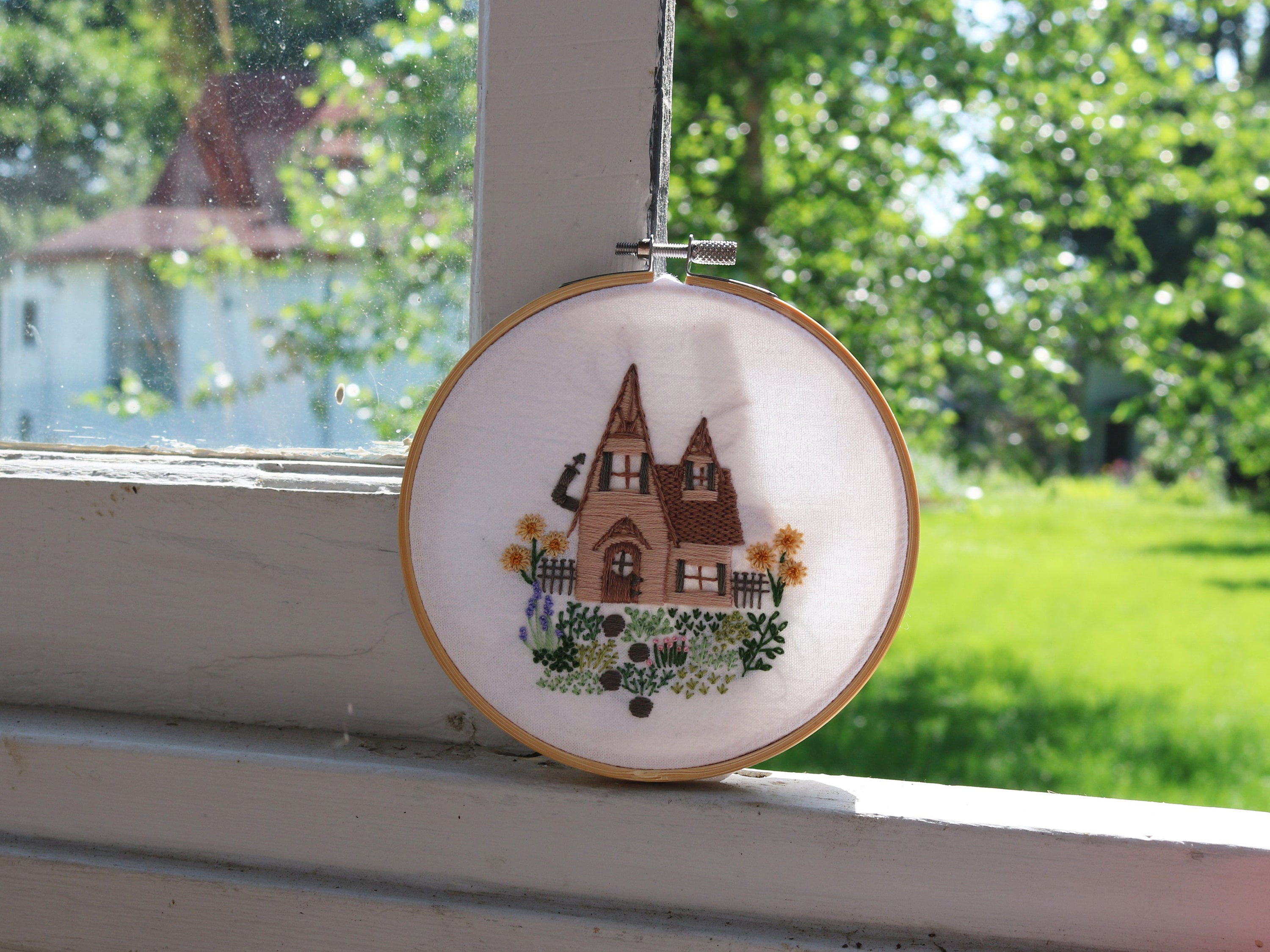 Cottage Garden - Hand Embroidery Pattern PDF - Instant Digital Download ...