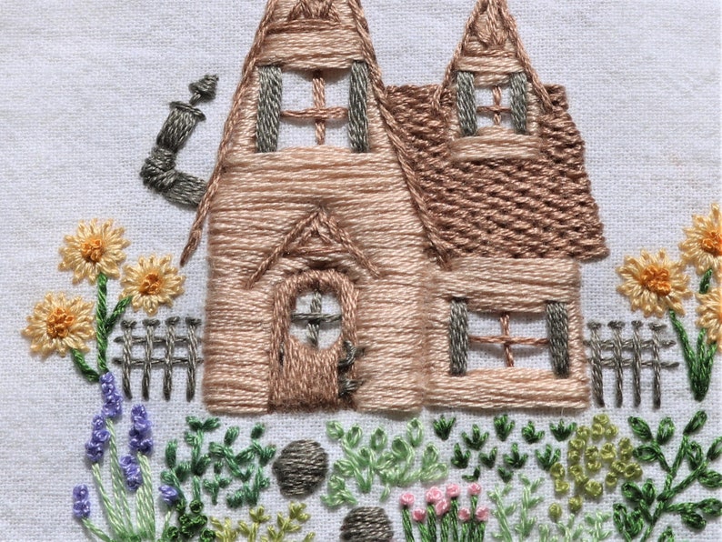 Cottage Garden - Hand Embroidery Pattern PDF - Instant Digital Download ...