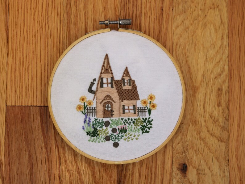 Cottage Garden - Hand Embroidery Pattern PDF - Instant Digital Download ...