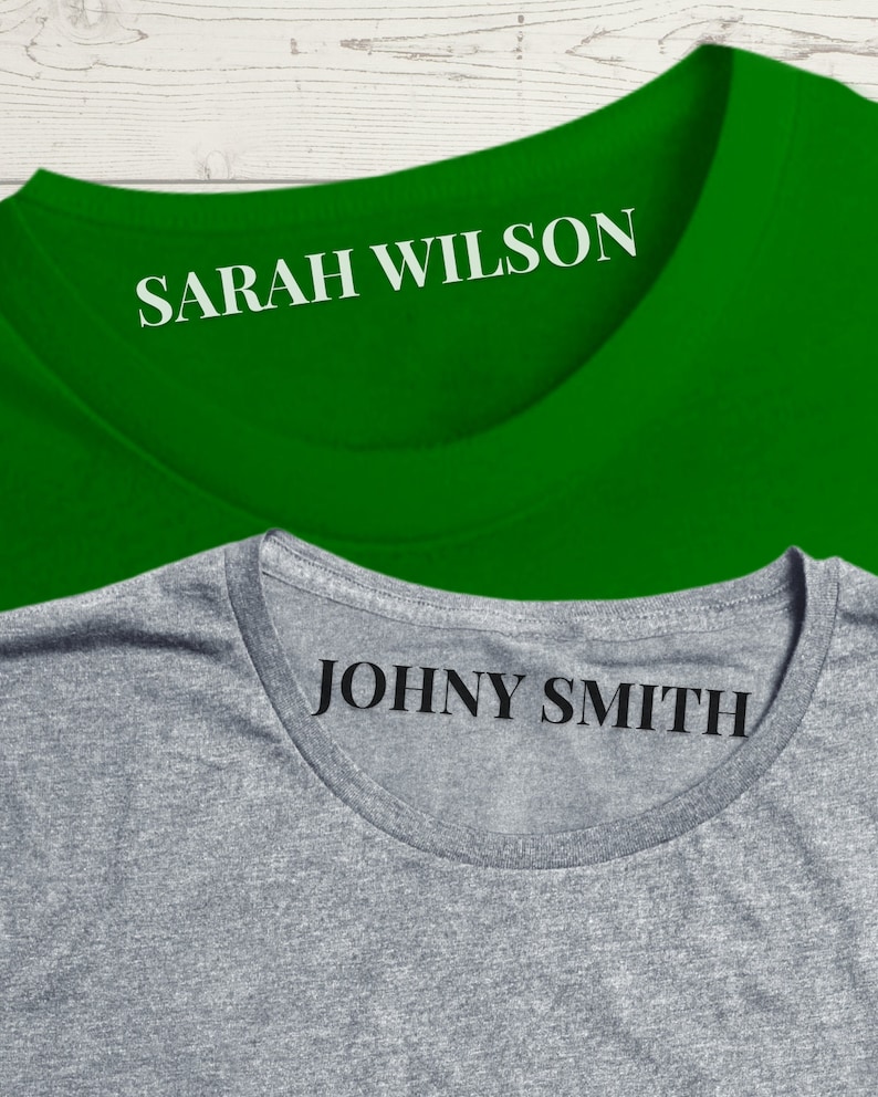 Fully Customizable Name Labels for Clothes - Etsy