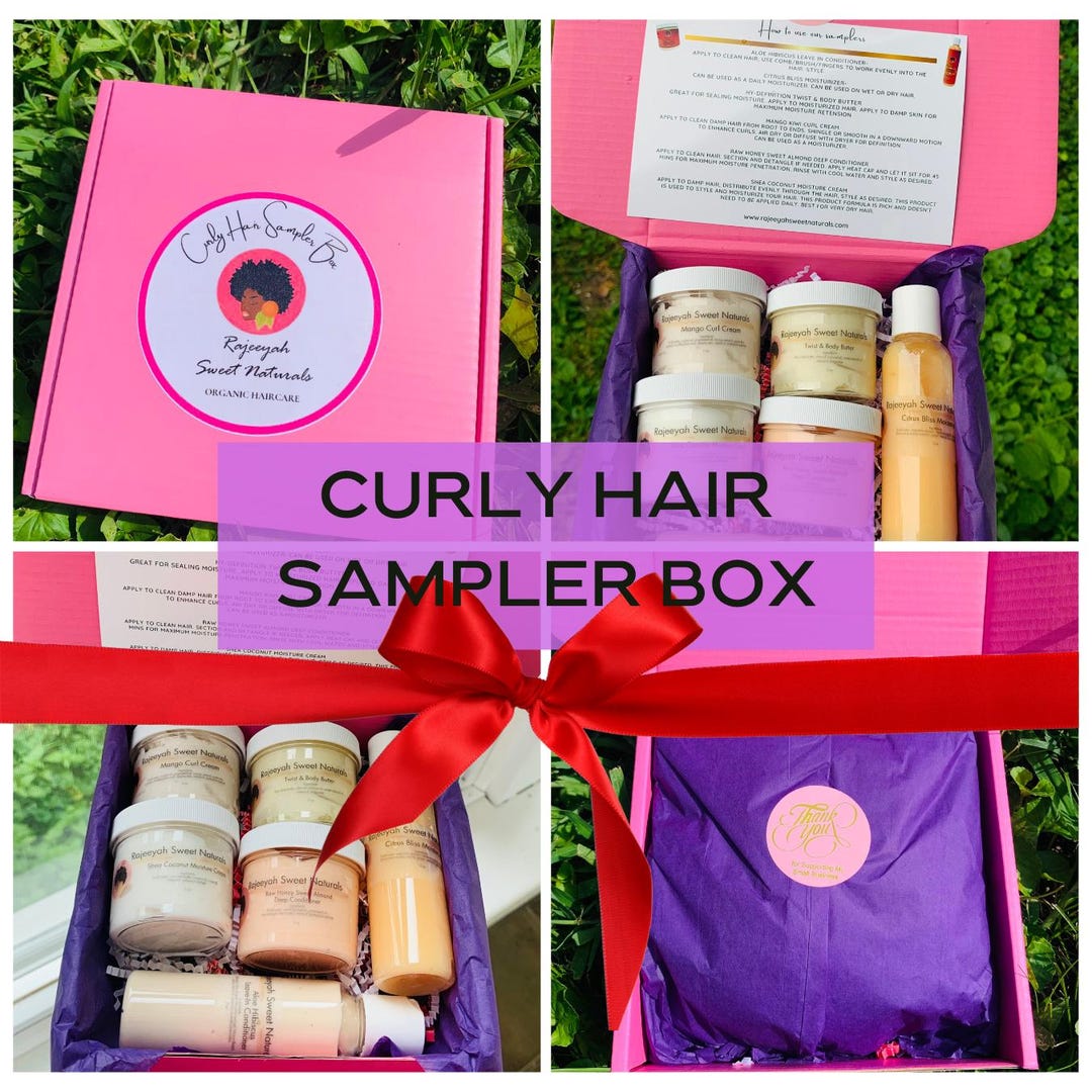 Curly Hair Products Samples, Gift Box, Natural, Organic - Etsy