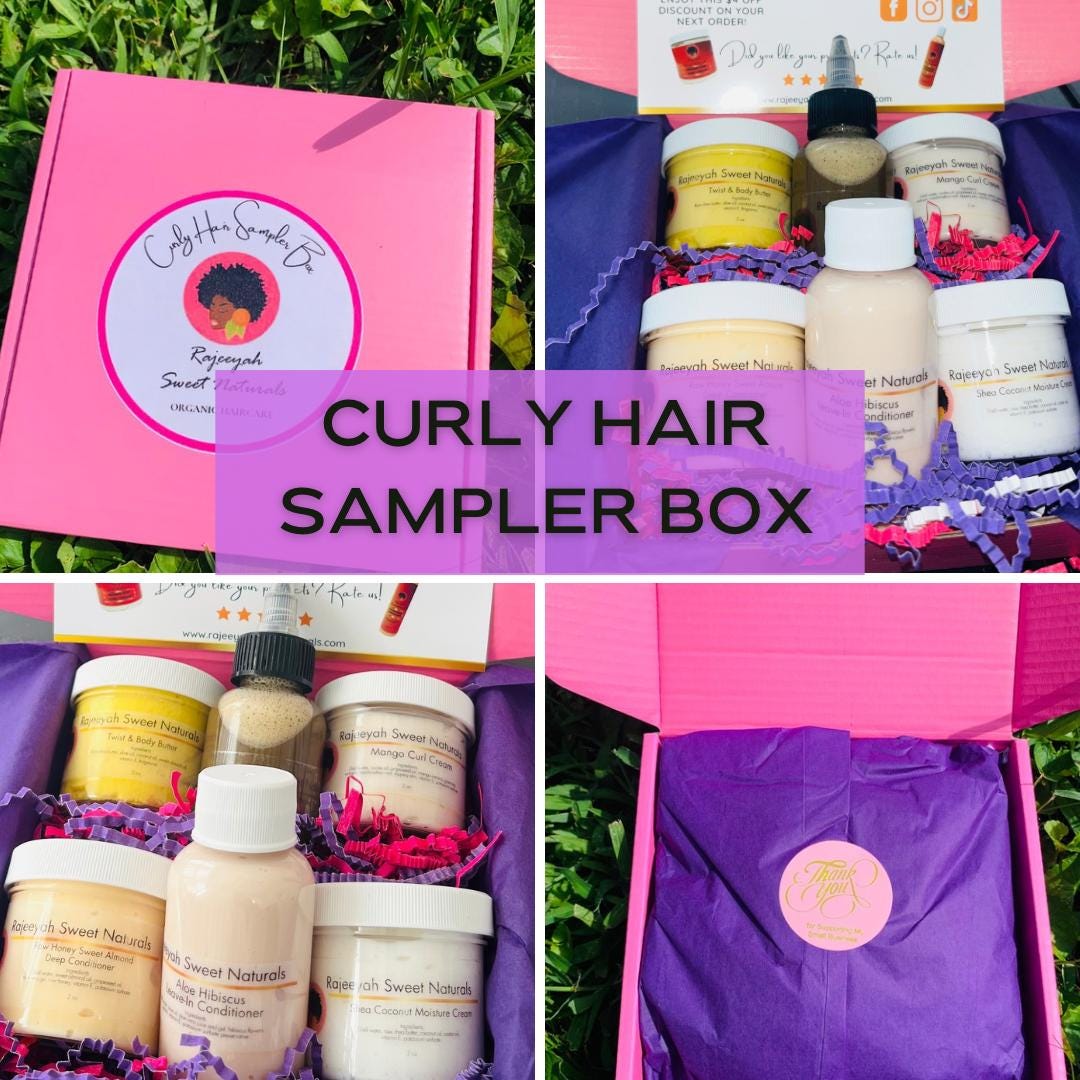 Curly Hair Products Samples, Gift Box, Natural, Organic - Etsy
