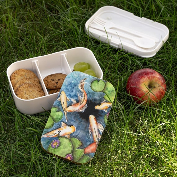 Koi Pond Bento Box Lunch Box Snack Box - Etsy