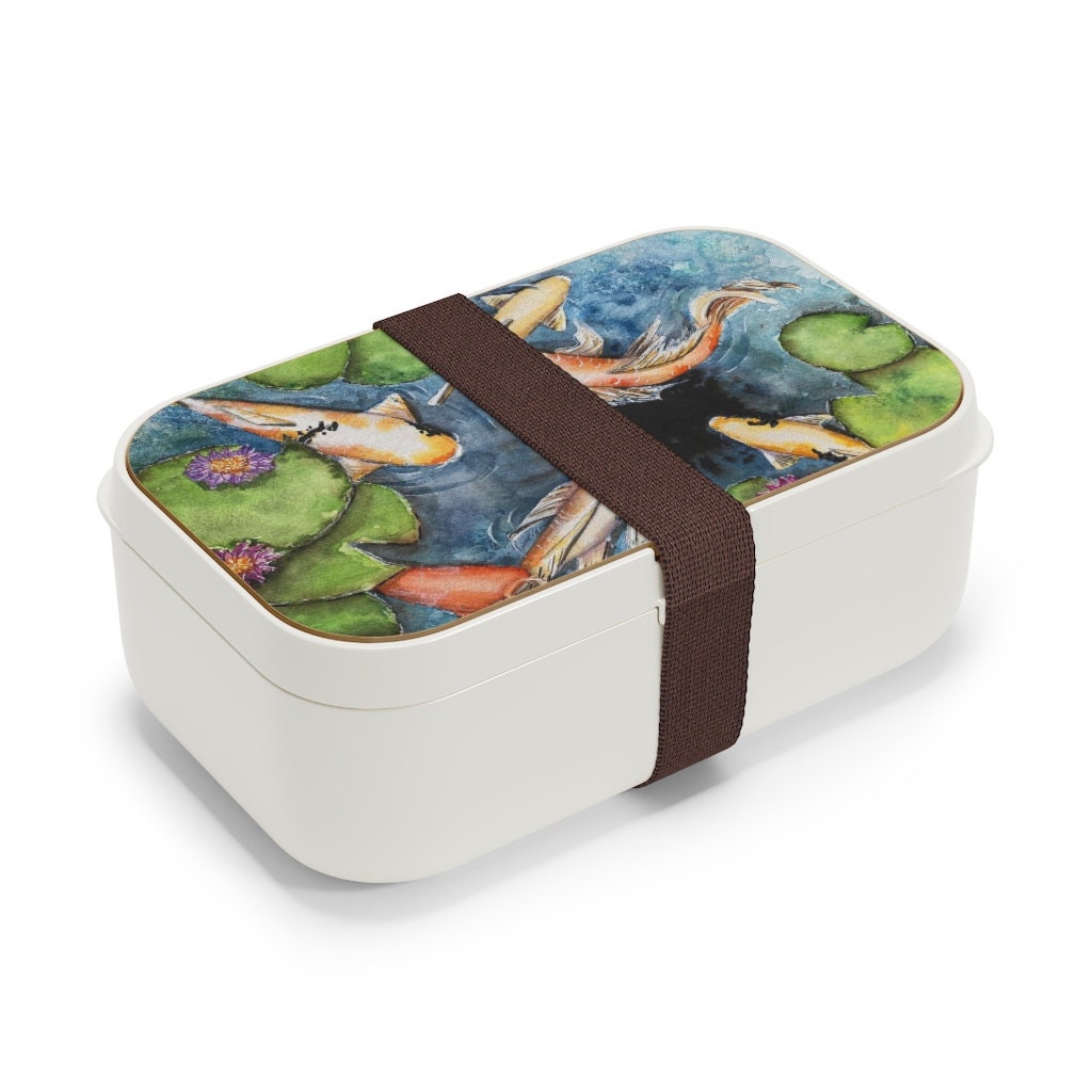 Koi Pond, Bento Box, Lunch Box, Snack Box - Etsy
