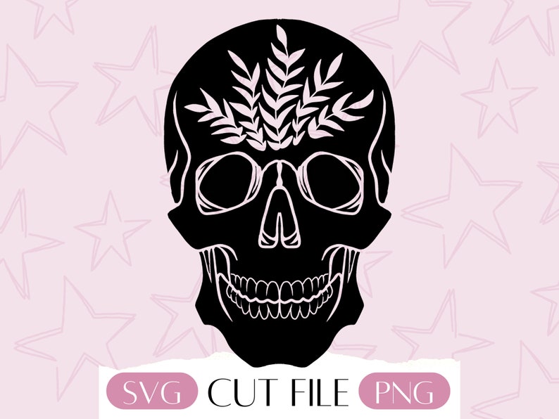 Halloween SVG Celestial Witchy Skull SVG, Mystical Witchcraft Clipart ...