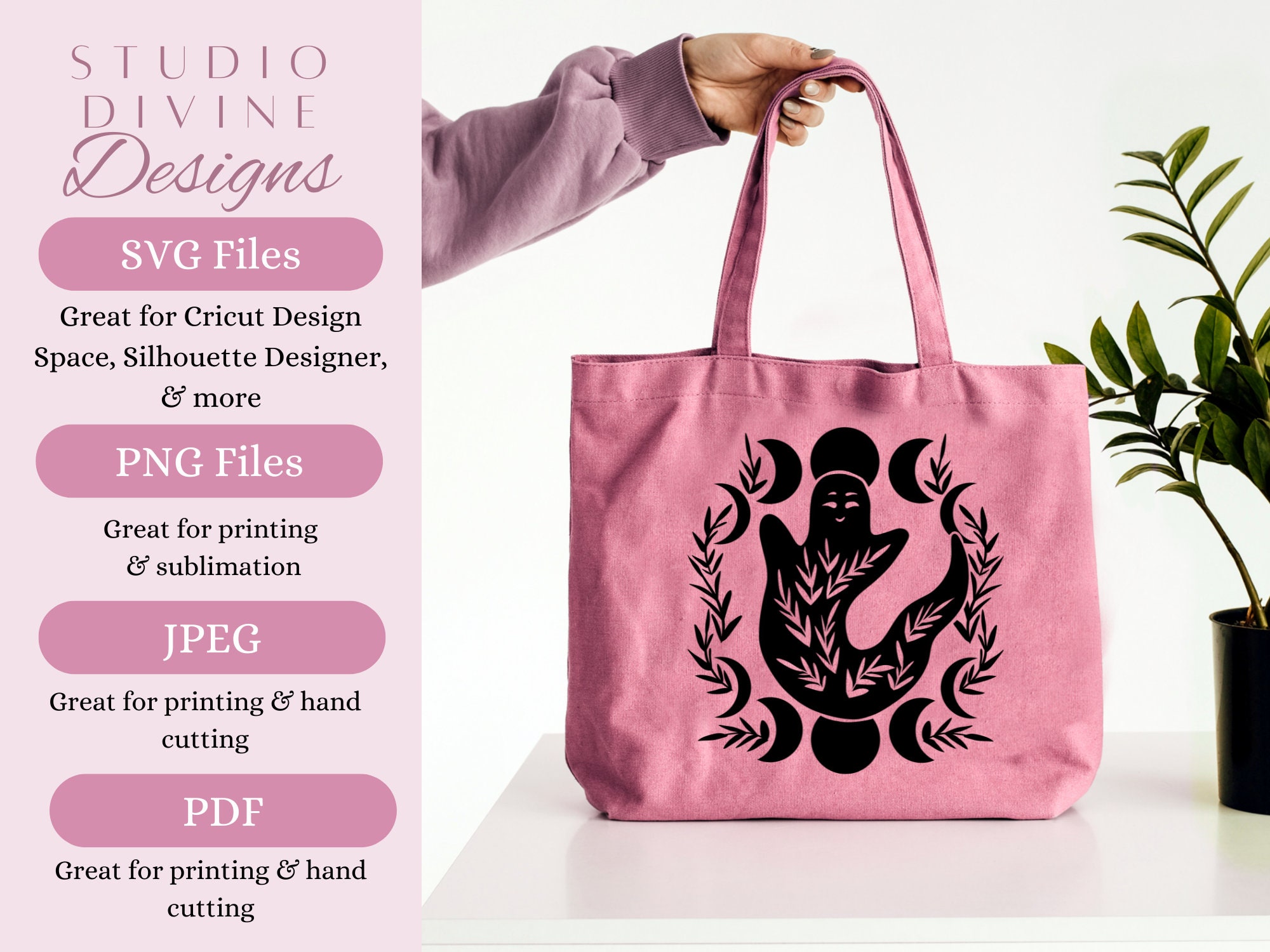 Halloween SVG Bundle, Celestial Ghost SVG Bundle, Mystical Witchcraft ...