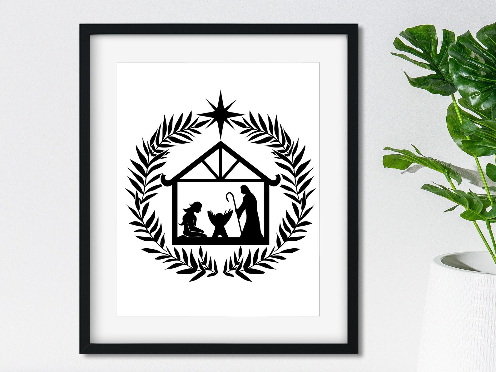 Nativity SVG, Nativity Scene Svg, Nativity Silhouette Svg, Christian ...