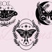 Celestial Moth SVG Bundle, Mystical Witchcraft Clipart, Mystic Svg ...