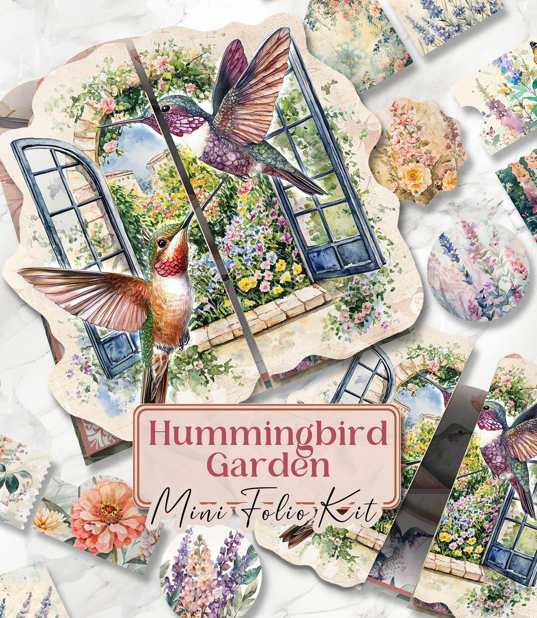 Hummingbird Junk Journal Kit Hummingbird Folio Junk Journal Kit ...