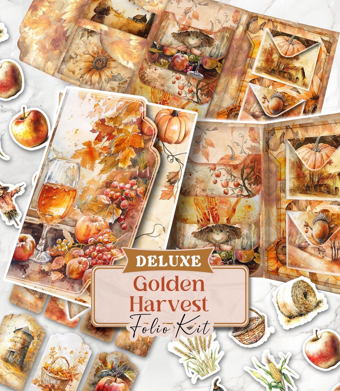 Autumn Junk Journal DELUXE Kit Fall Junk Journal Autumn Folio Junk ...