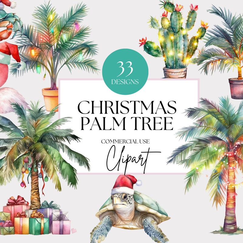 Christmas Palm Tree - Etsy