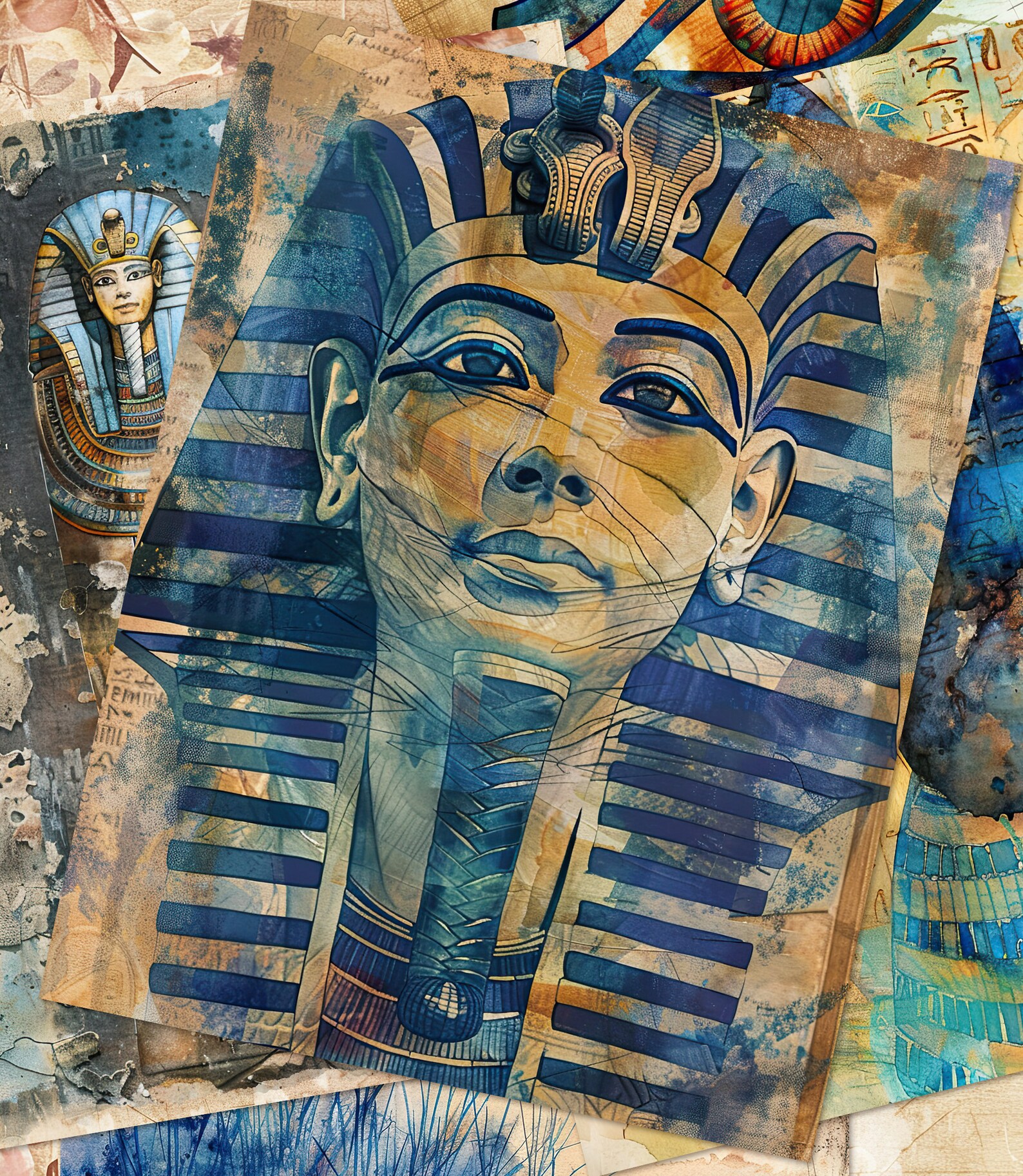 Ancient Egypt Junk Journal Pages Printable Junk Journal Folio Ephemera ...
