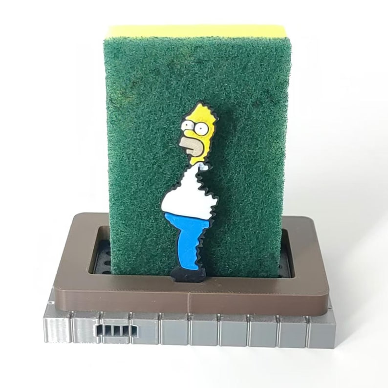 Homer Simpson Sponge Holder: 3D Printed Kitchen Accessory - Etsy