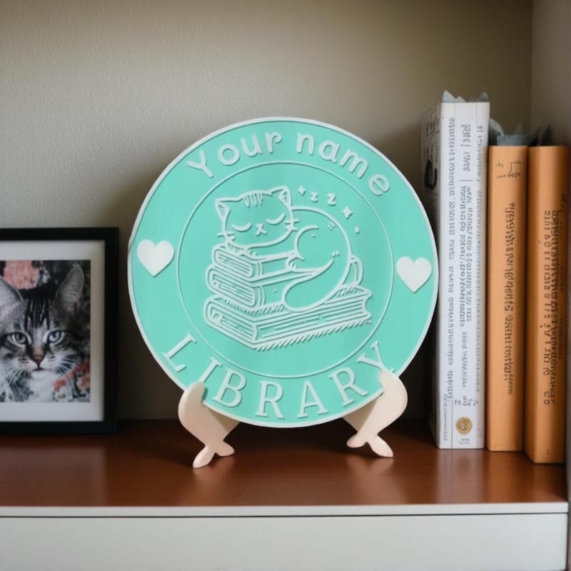 Library Sign - Etsy