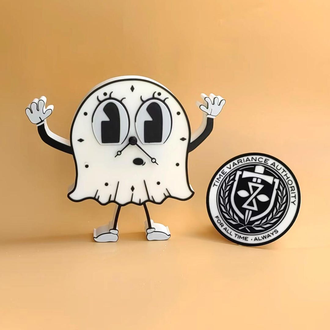 Miss Minutes Chost Clock - Marvel-inspired Wall and Desk Clock, TVA ...