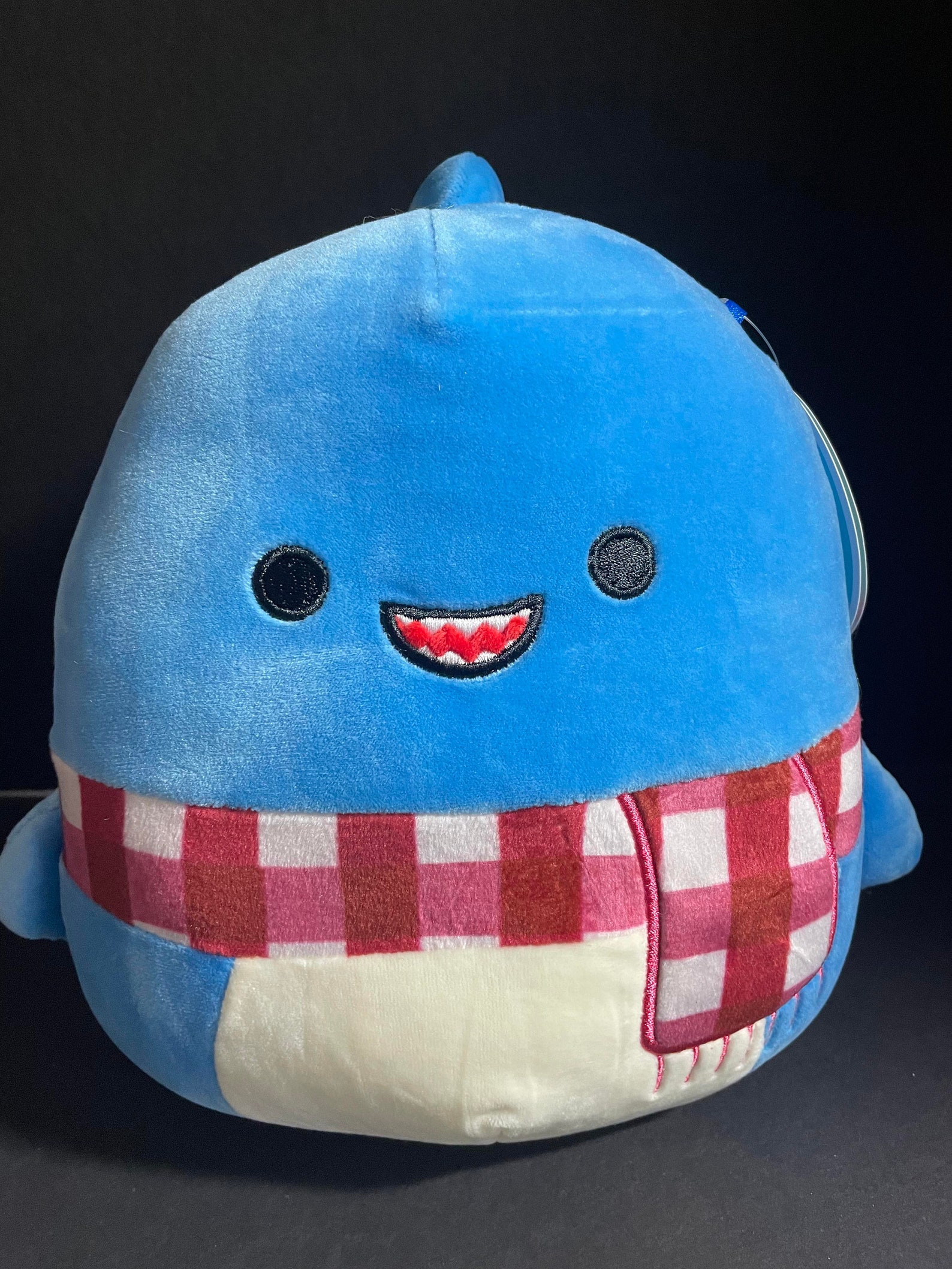Squishmallow 8 Rey Blue Shark W/scarf W/custom Hand-made - Etsy